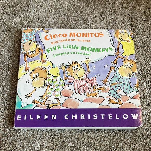 HMH | Other | Five Little Monkeys Book Bilingual English And Spanish ...